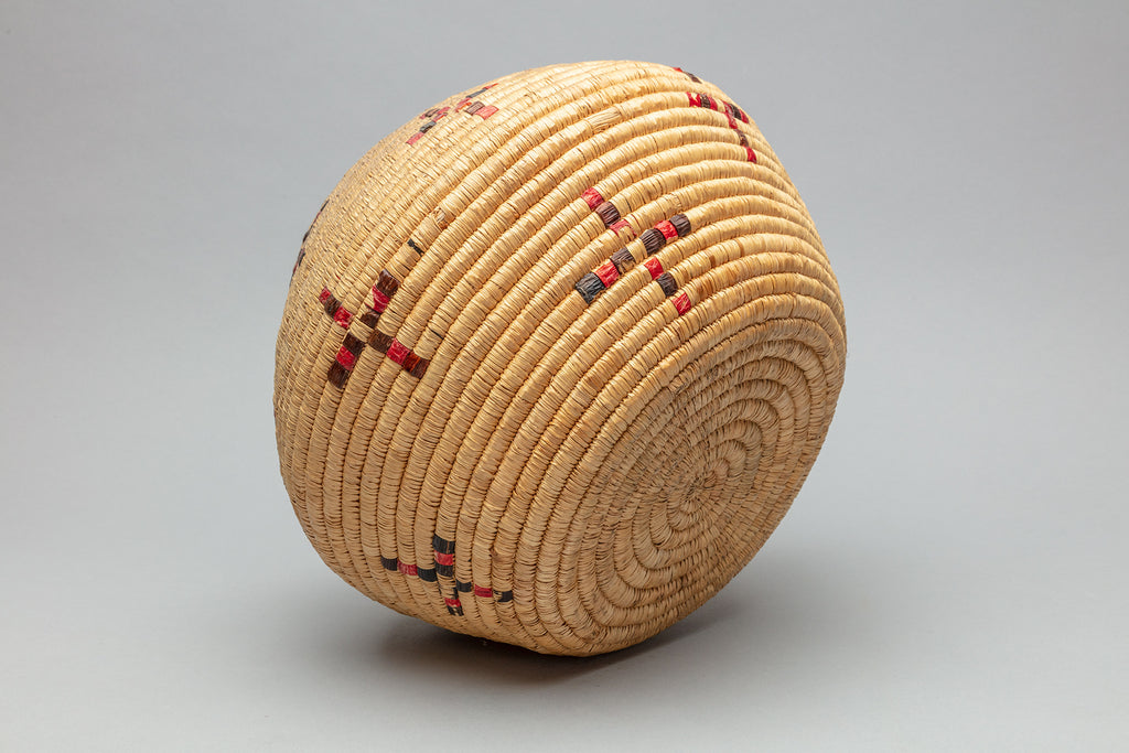 Yup'ik Basket with Cross Designs, c. 1960 – Quintana Galleries