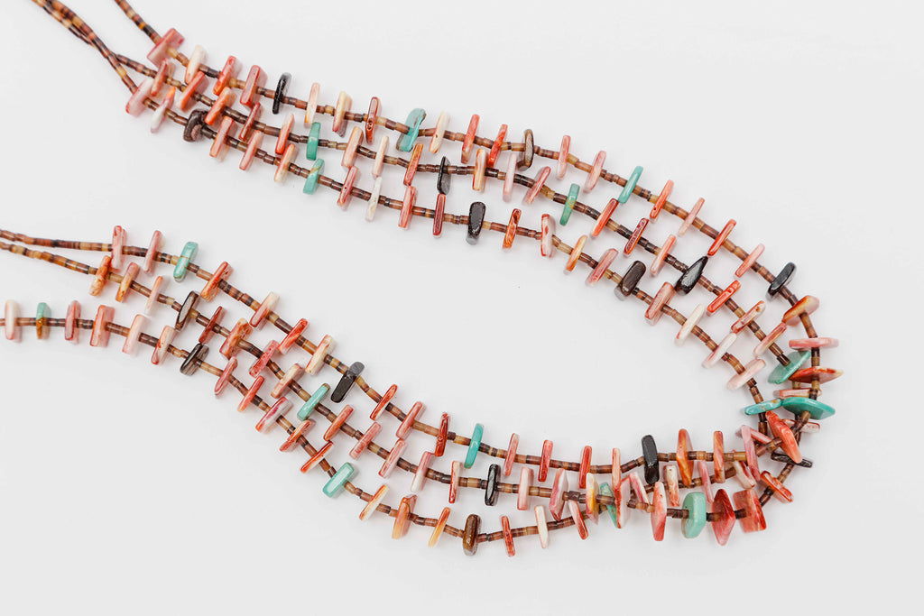 Three Strand Spondylus Shell Necklace, Kewa (Santo Domingo) – Quintana ...