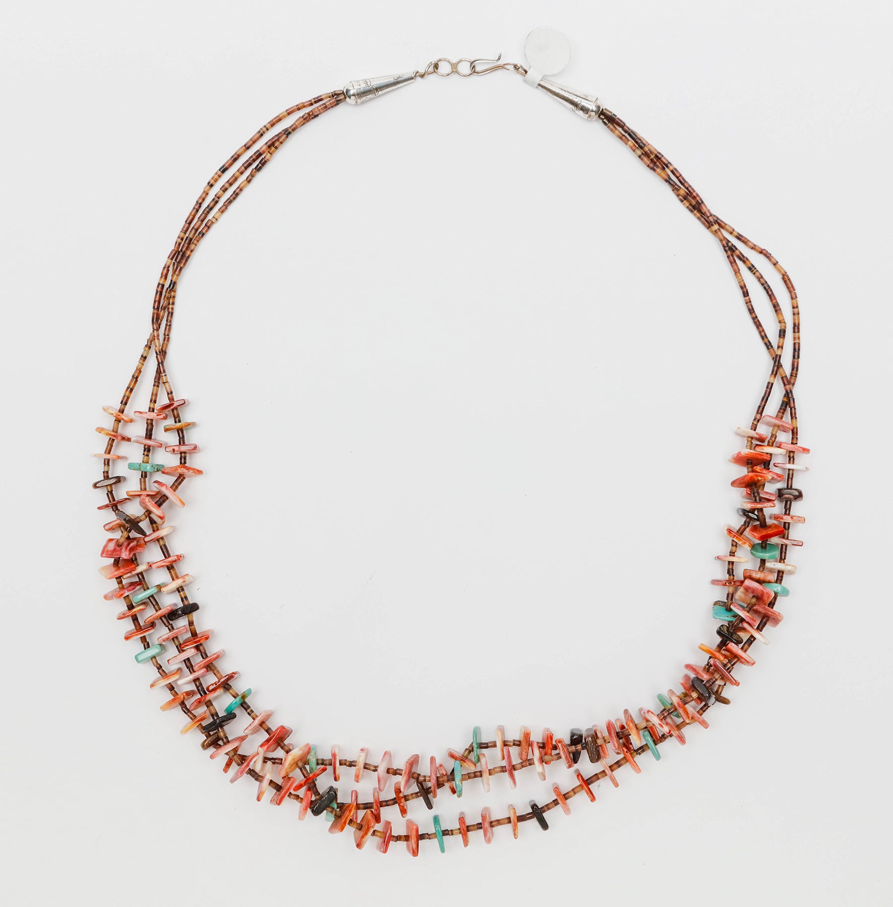 Three Strand Spondylus Shell Necklace, Kewa (Santo Domingo) – Quintana ...