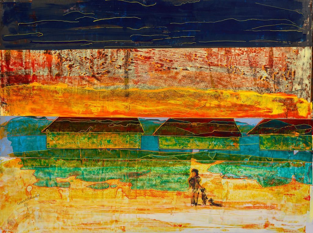 Three Longhouses, 2019 by Greg A. Robinson, Chinook Nation – Quintana ...