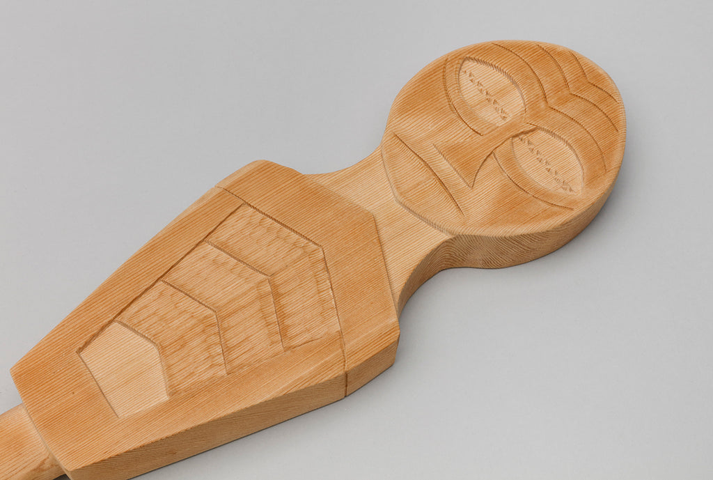 Dance Rattle depicting Tayi (Leader) by Greg A. Robinson, Chinook ...