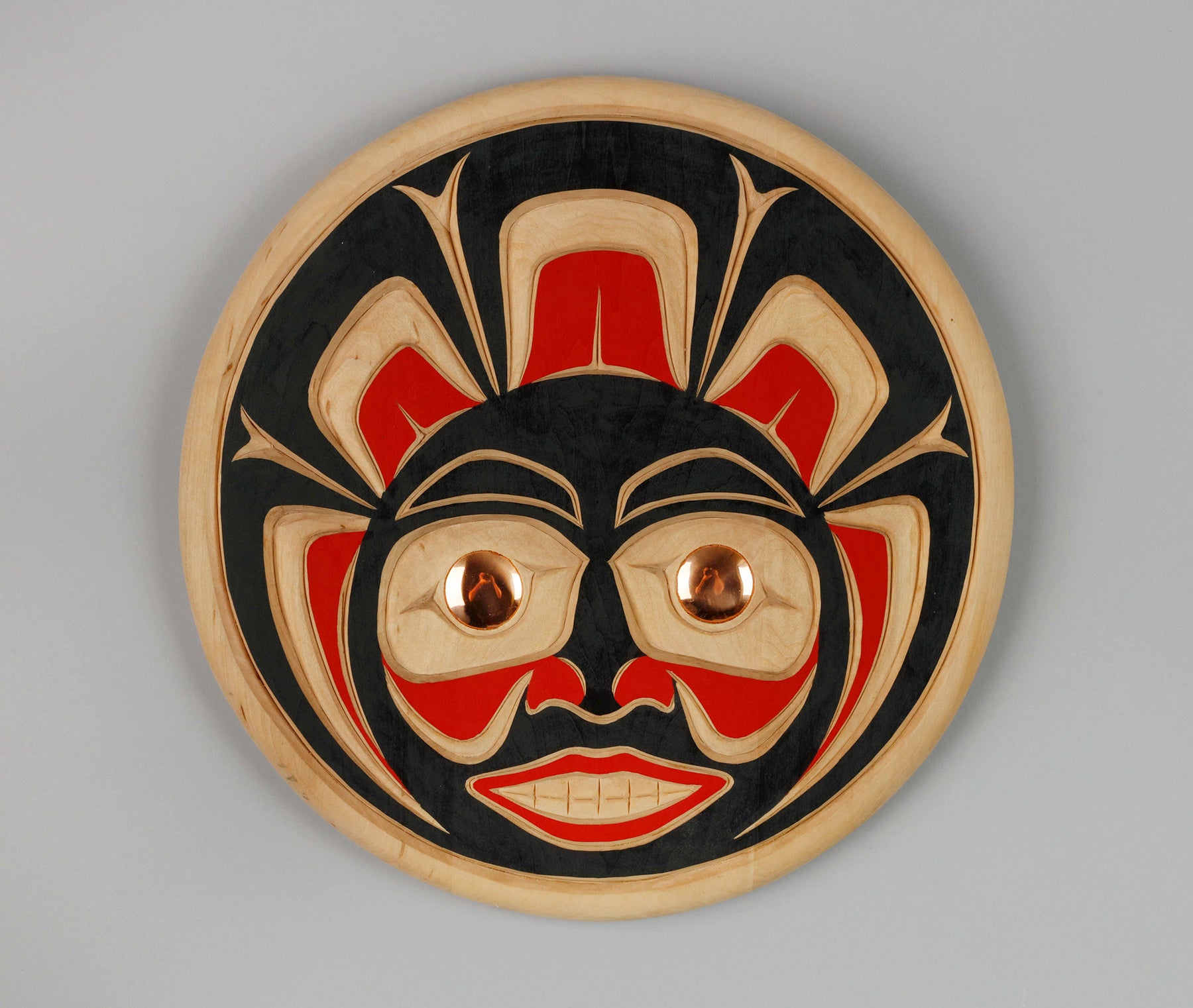 Panel Depicting Sun by Robert Sanderson, Metis Cree – Quintana Galleries