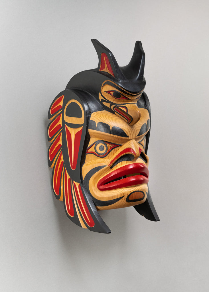 Shaman and Thunderbird Mask by Joe Sylvester, Cowichan and Tsawout ...