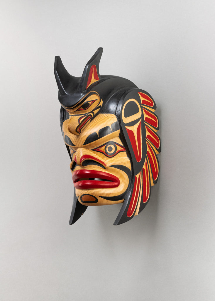 Shaman and Thunderbird Mask by Joe Sylvester, Cowichan and Tsawout ...