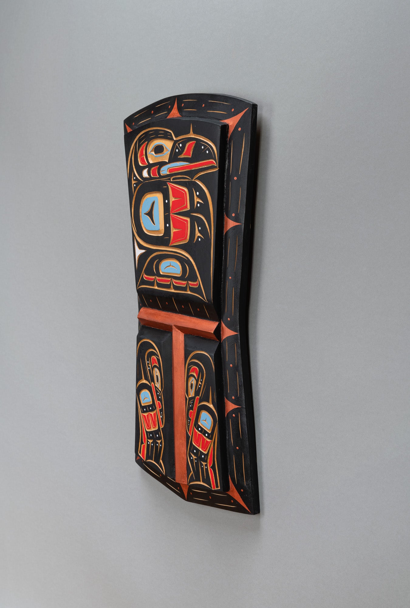 Copper Shaped Panel with Ravens by Laurence Scow, Kwakwaka’wakw ...