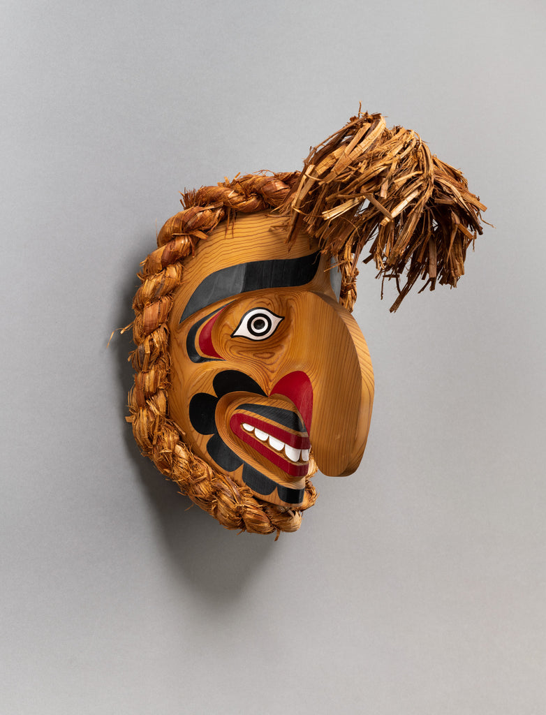 Nuhlmal (Fool) Mask by Joseph Wilson, Coast Salish – Quintana Galleries