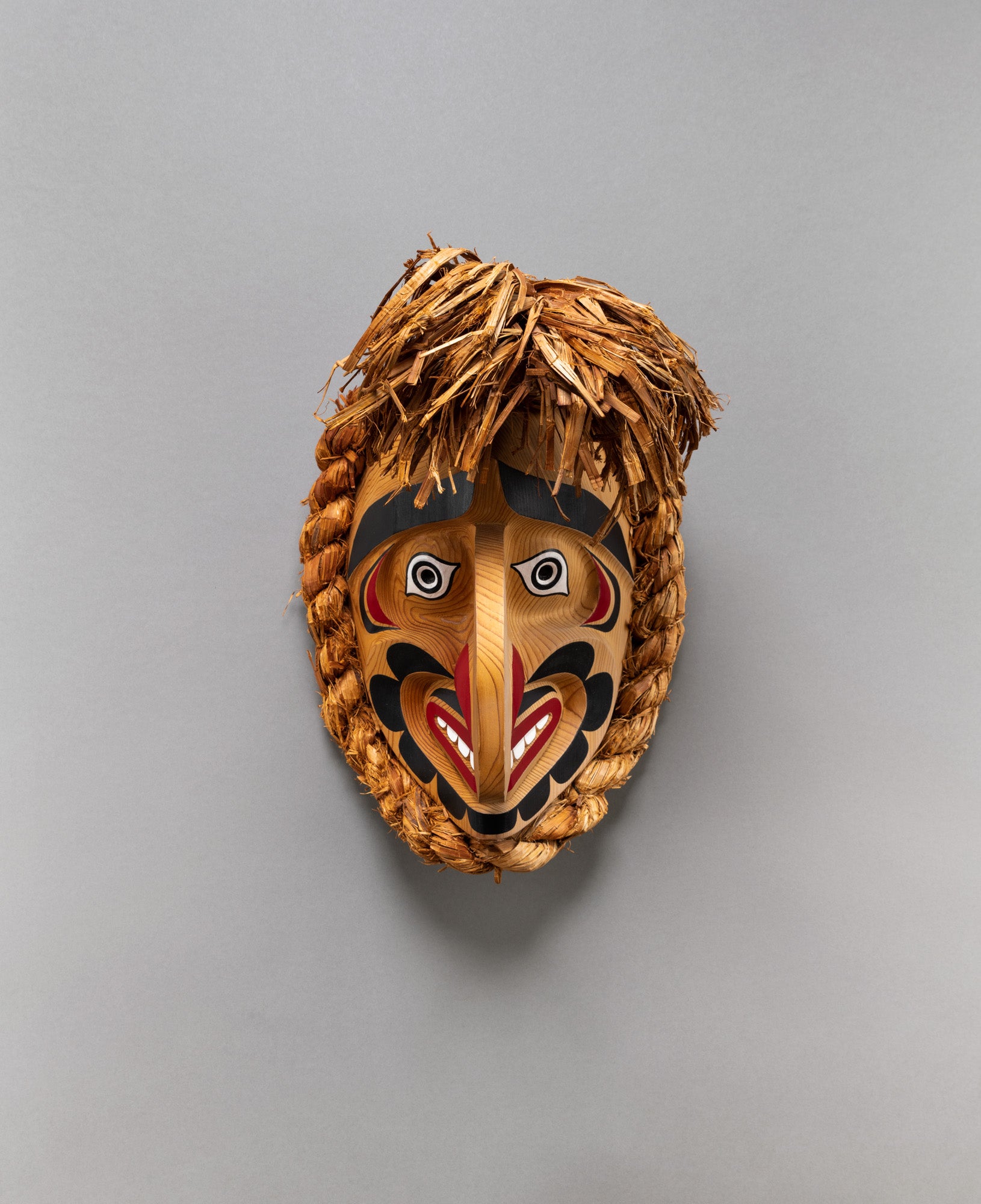 Nuhlmal (Fool) Mask by Joseph Wilson, Coast Salish – Quintana Galleries
