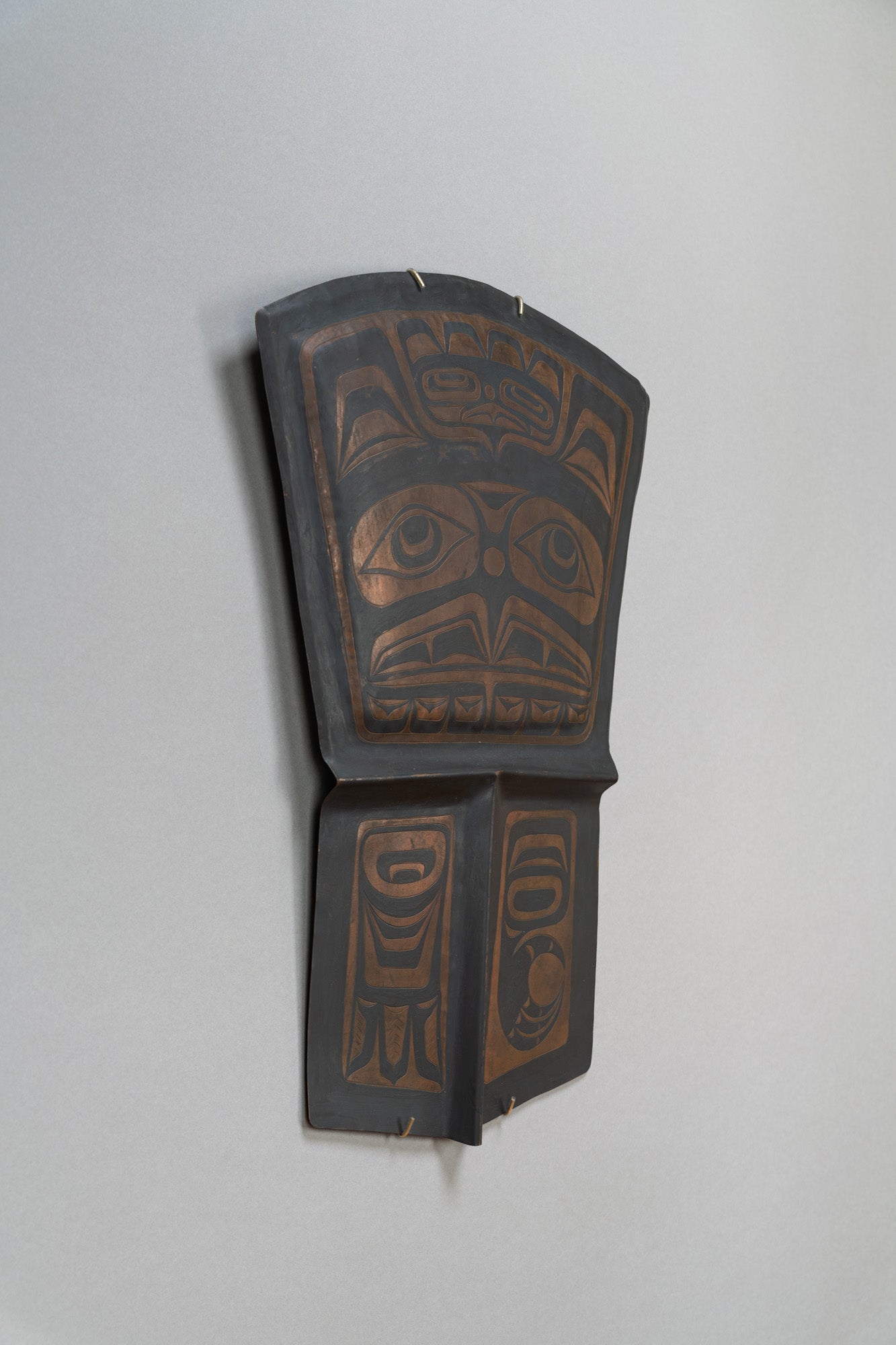 Copper Shaped Panel with Eagle Design, Kwakwaka’wakw – Quintana Galleries