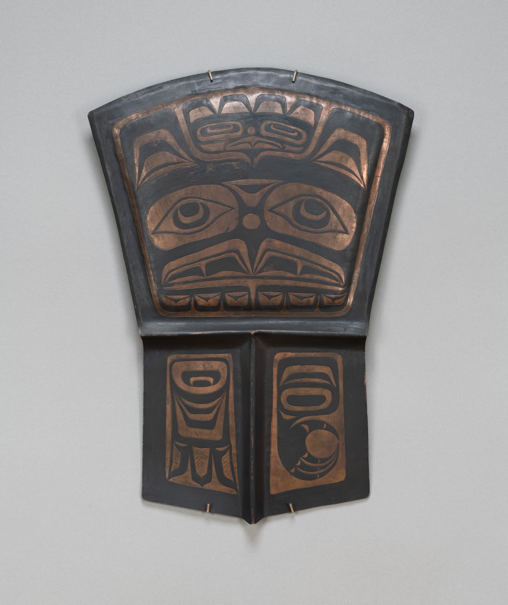 Copper Shaped Panel with Eagle Design, Kwakwaka’wakw – Quintana Galleries