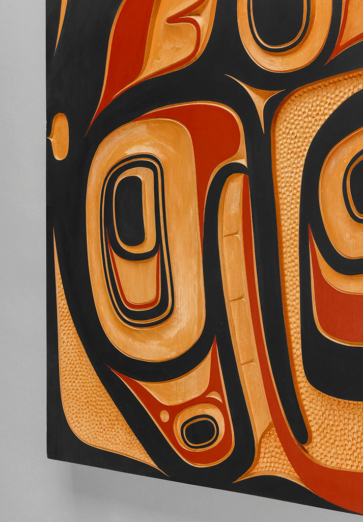 Panel depicting Killer Whale by Doug Zilke – Quintana Galleries