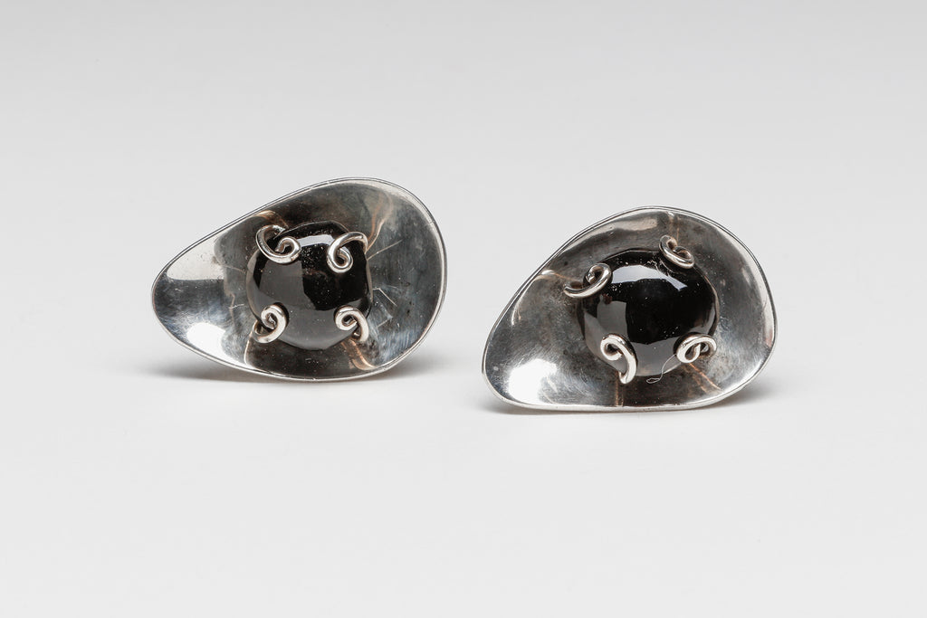 Tumble Stone Suite Pin and Earring Set c. 1960, Mexico – Quintana Galleries