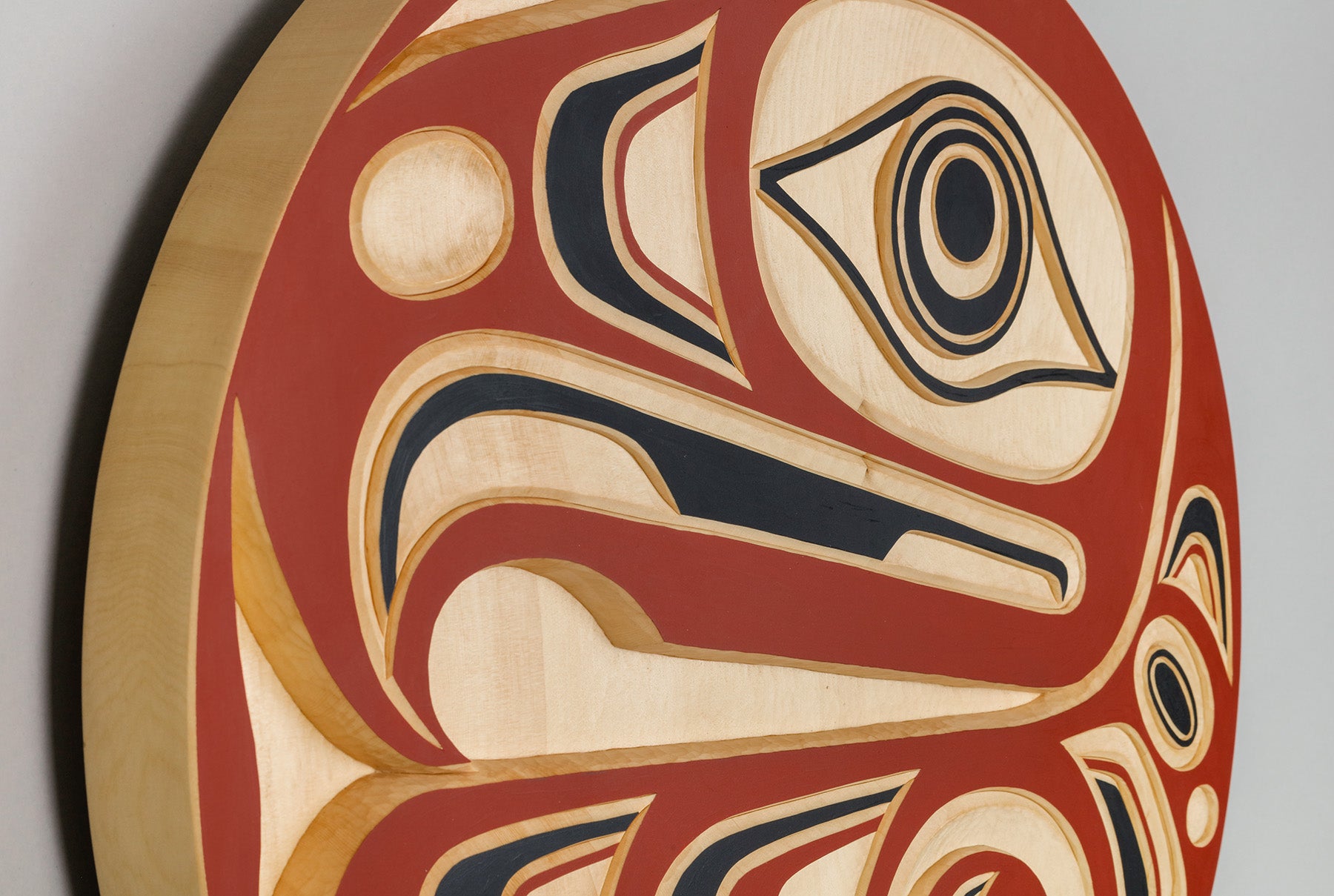 Panel depicting Eagle by Jim Charlie, Coast Salish Nation – Quintana ...