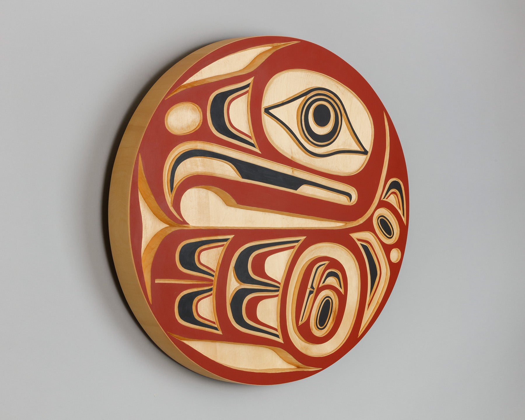 Panel depicting Eagle by Jim Charlie, Coast Salish Nation – Quintana ...