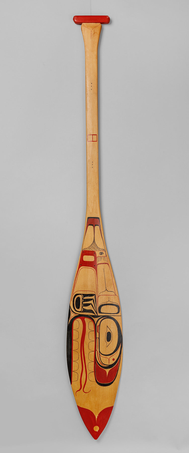 Vintage Tlingit Paddle depicting Gonakadet (Sea-Wolf), c. 1960 ...
