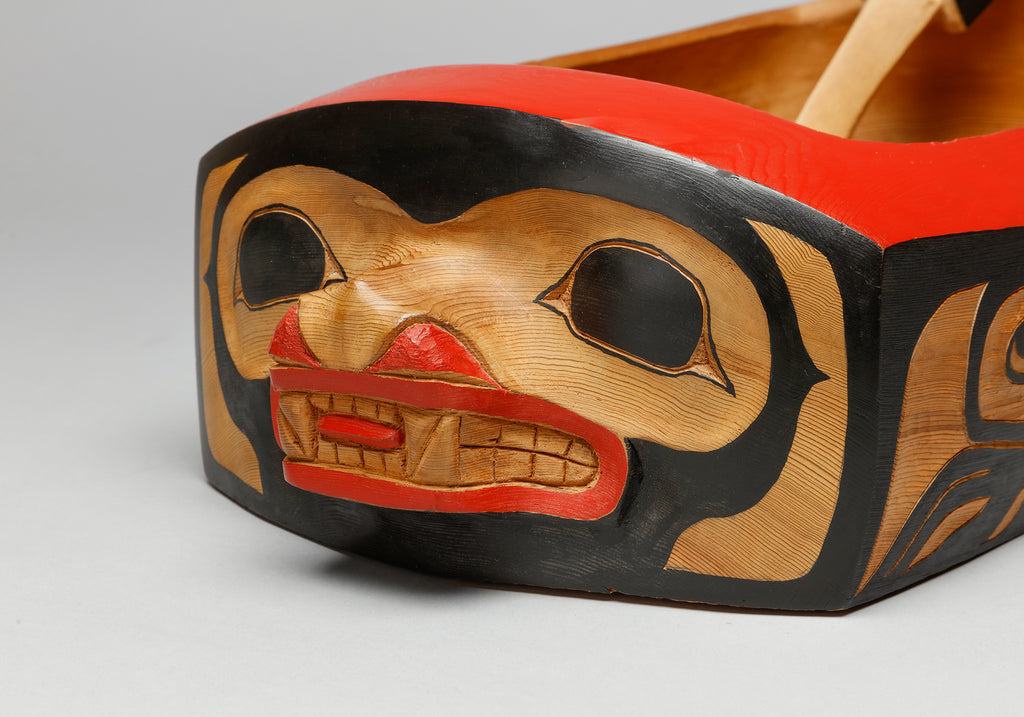 Feast Bowl depicting Bear with Raven Ladle by Gary Leon, Chehalis ...