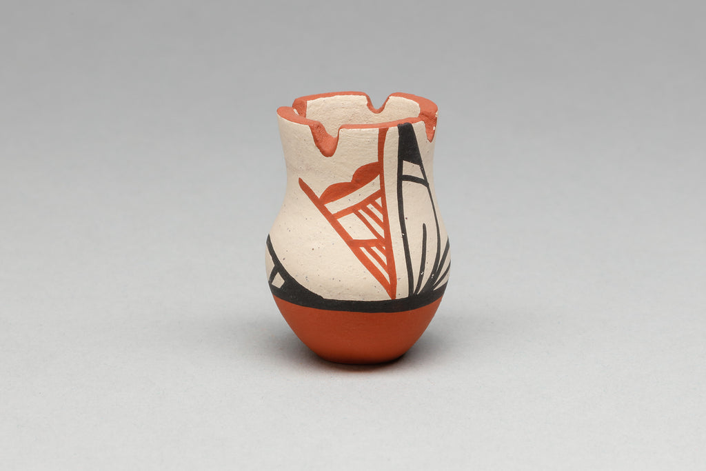 Miniature Polychrome Vase, Jemez Pueblo – Quintana Galleries