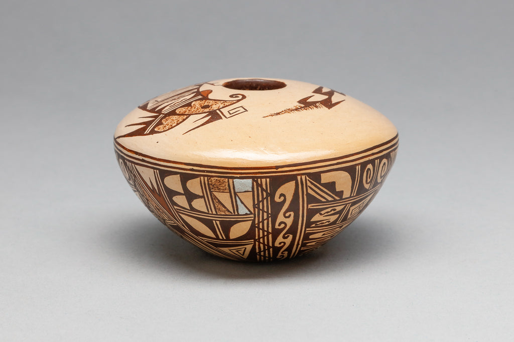 Small Pot with Parrot Design by Cynthia Sequi, Hopi Pueblo – Quintana ...