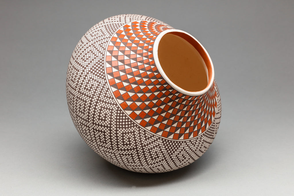 Pot with Geometric Designs by Frederica Antonio, Acoma Pueblo ...