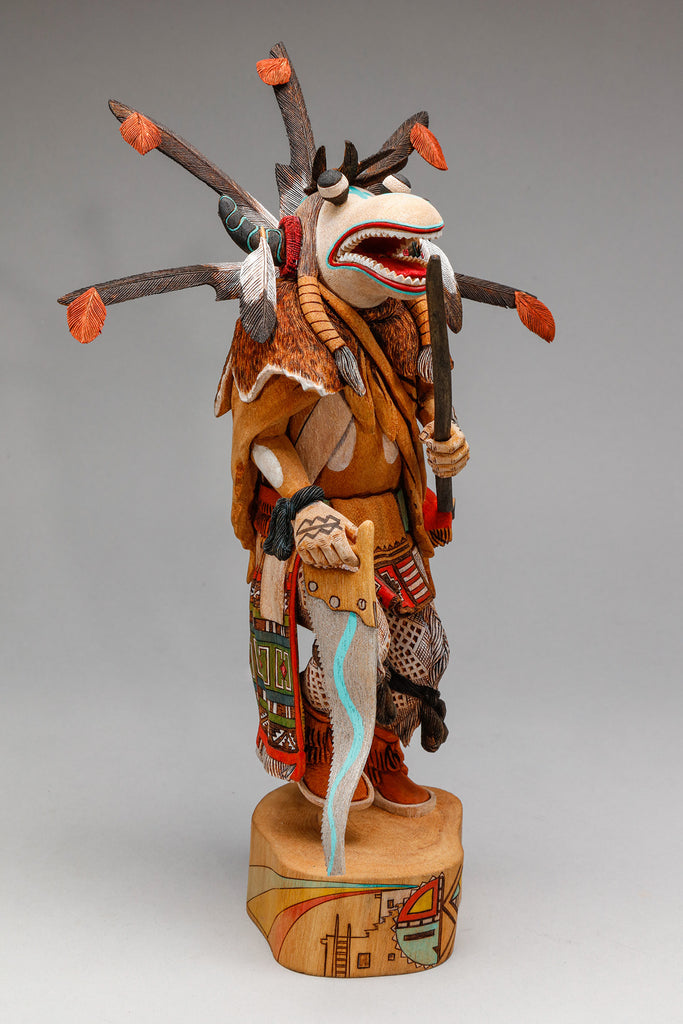 White Ogre Kachina by Kerry David, Hopi – Quintana Galleries