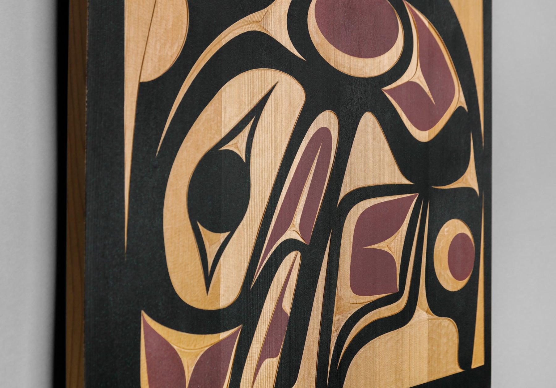Panel depicting Orca by Andy and Ruth Wilbur Peterson, Skokomish ...