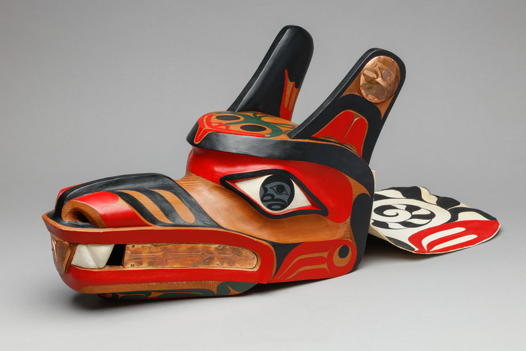 Wolf Headdress with Frog Design by J. Bradley Hunt, Heiltsuk – Quintana ...