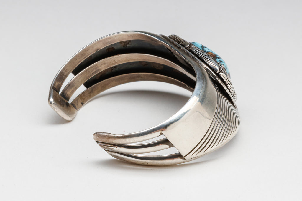 Cloud Mountain Turquoise Bracelet by Harold Begay, Navajo – Quintana ...