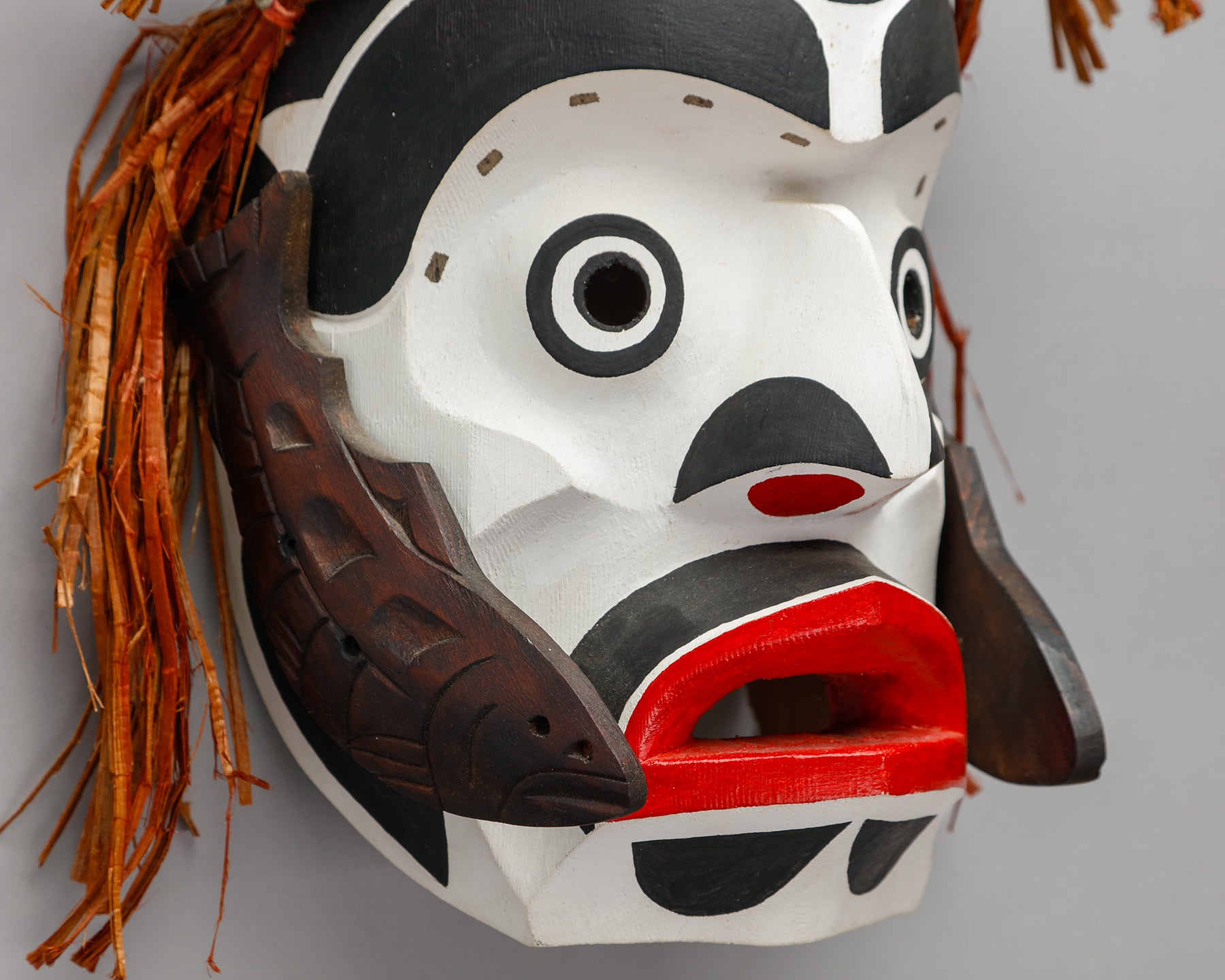 Salmon Man Mask by Chief Sam Johnson, Kwakwaka'wakw – Quintana Galleries
