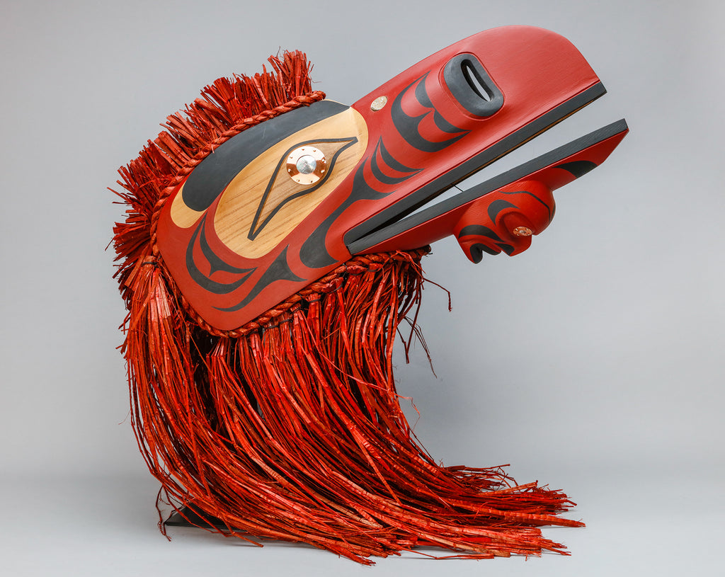 Raven Headdress with Human Spirit by Trevor Hunt, Kwakwaka'wakw ...