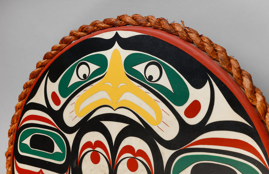 Hamatsa Drum depicting Thunderbird by Trevor Hunt, Kwakwaka'wakw ...