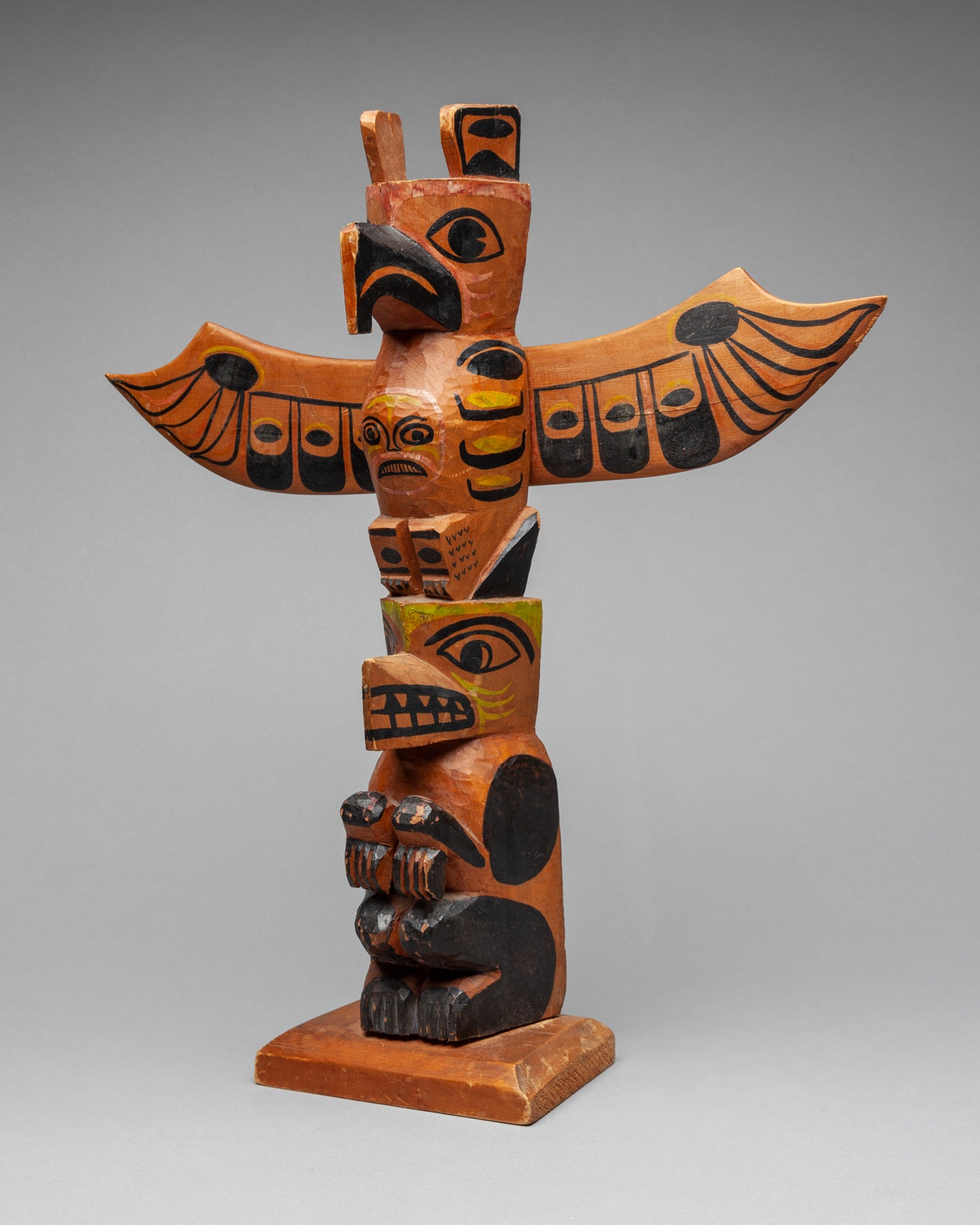 Vintage Model Totem Pole by Gabe Moody, Haida – Quintana Galleries