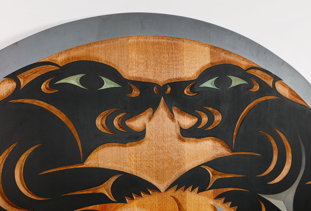 "Black Bear's Children" Spindle Whorl Panel by Susan Point, Coast Sali ...