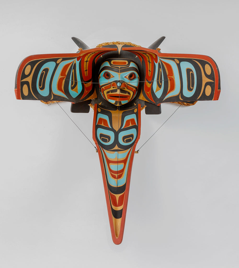 Transformation Mask depicting Raven by Tom D. Hunt, Kwakwaka'wakw ...