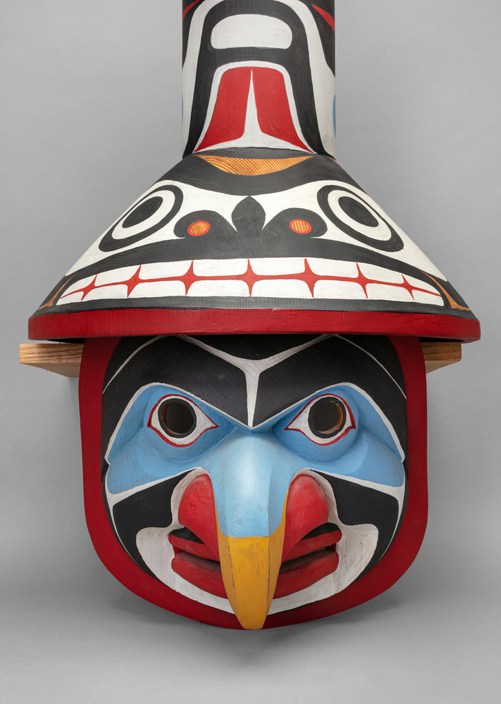 Mask depicting Kumugwe (Sea Monster) with Sculpin Helper, c. 1980 by L ...