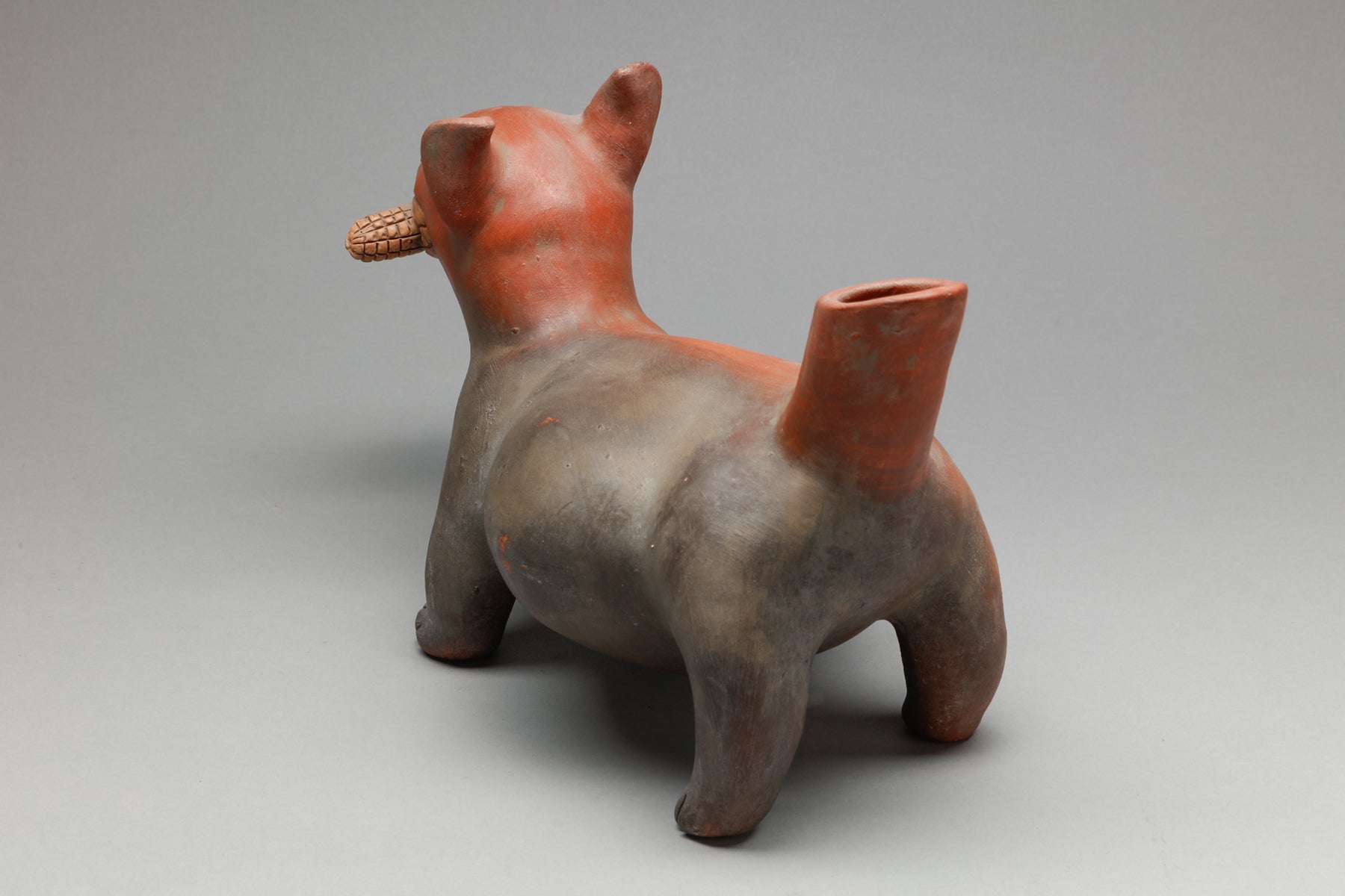 Colima Dog Holding Corn by Angel Ceron, Mexico – Quintana Galleries