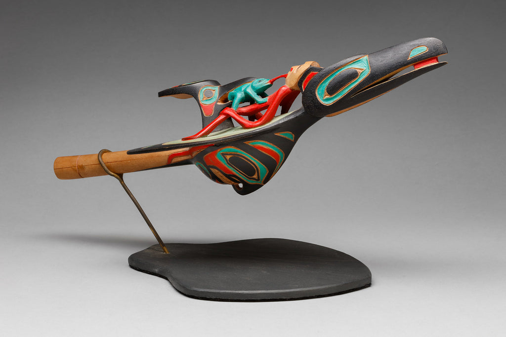 Raven Ceremonial Rattle by Trevor Angus, Gitxsan – Quintana Galleries